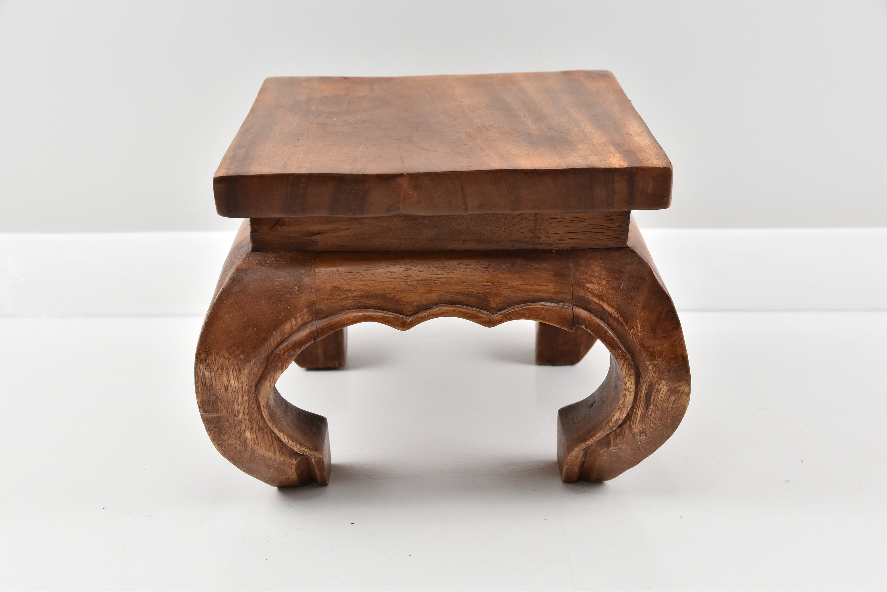 Vintage Opium Table Wooden Stool Coffee Living Room Flowerpot | Etsy