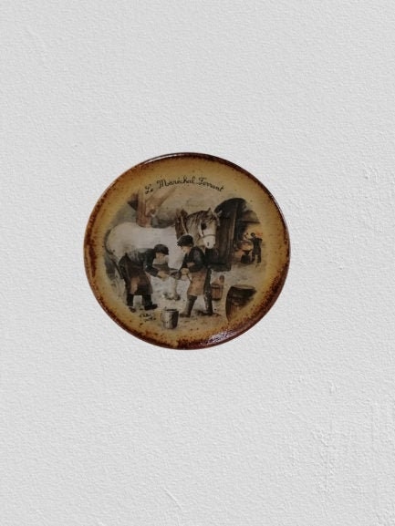 Vintage Earthenware Stoneware Pottery Glazed Plate Signed Terra Vecchia ...