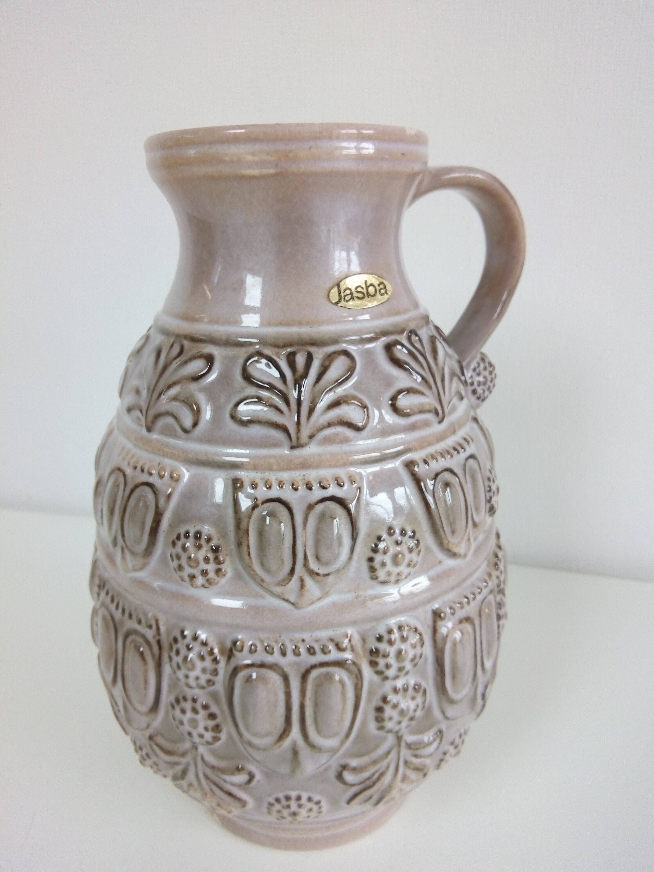 Vintage Jasba West Germany Pottery Vase Jar Ceramic Flowerpot - Etsy