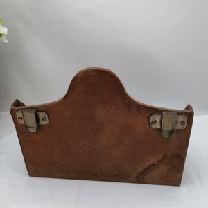 Vintage French Wall Mounted Letter Rack Organiser Office Tidy Document ...