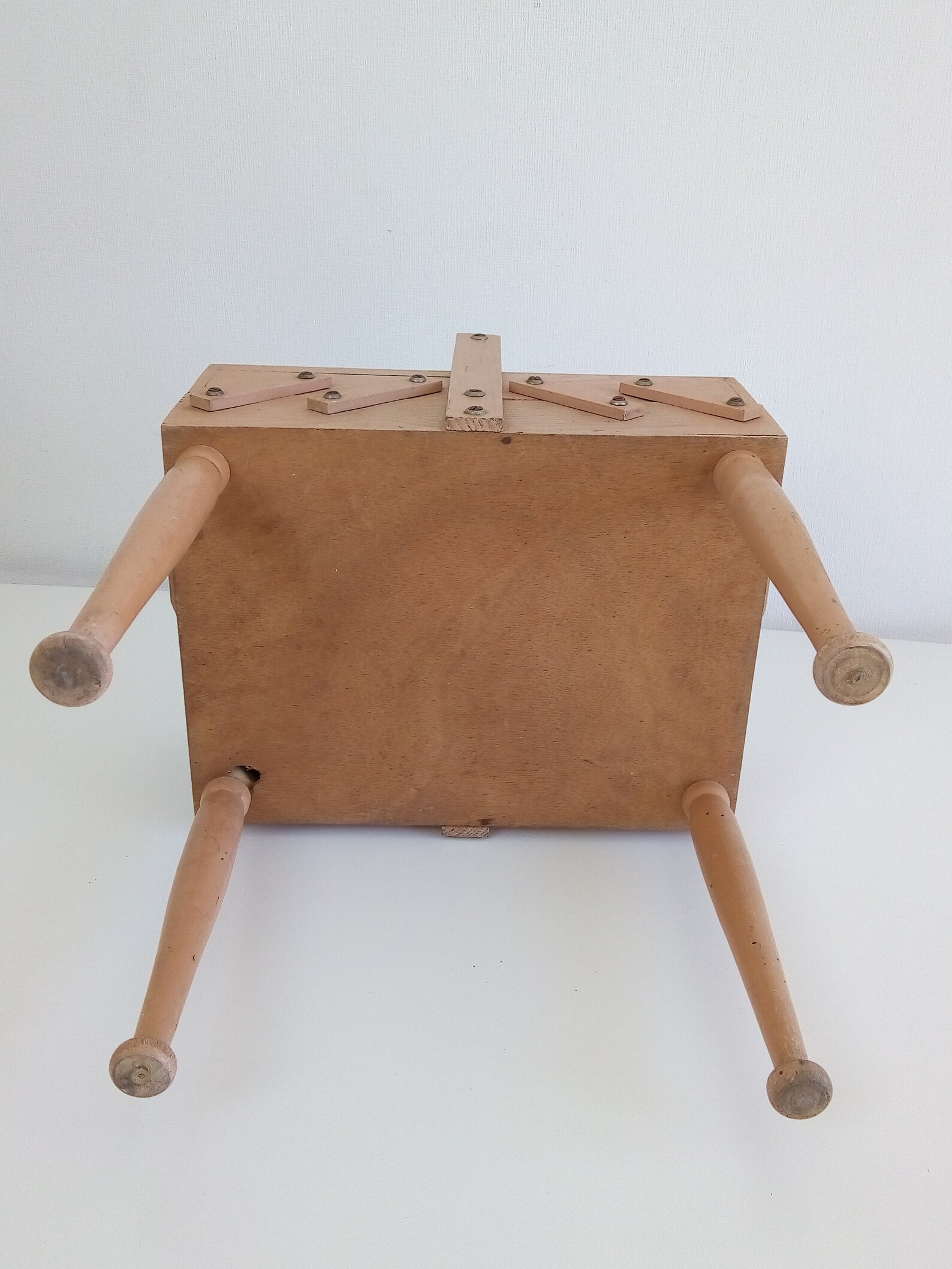 Vintage Sewing Box Wood Knitting Basket Box Jewellery Craft | Etsy