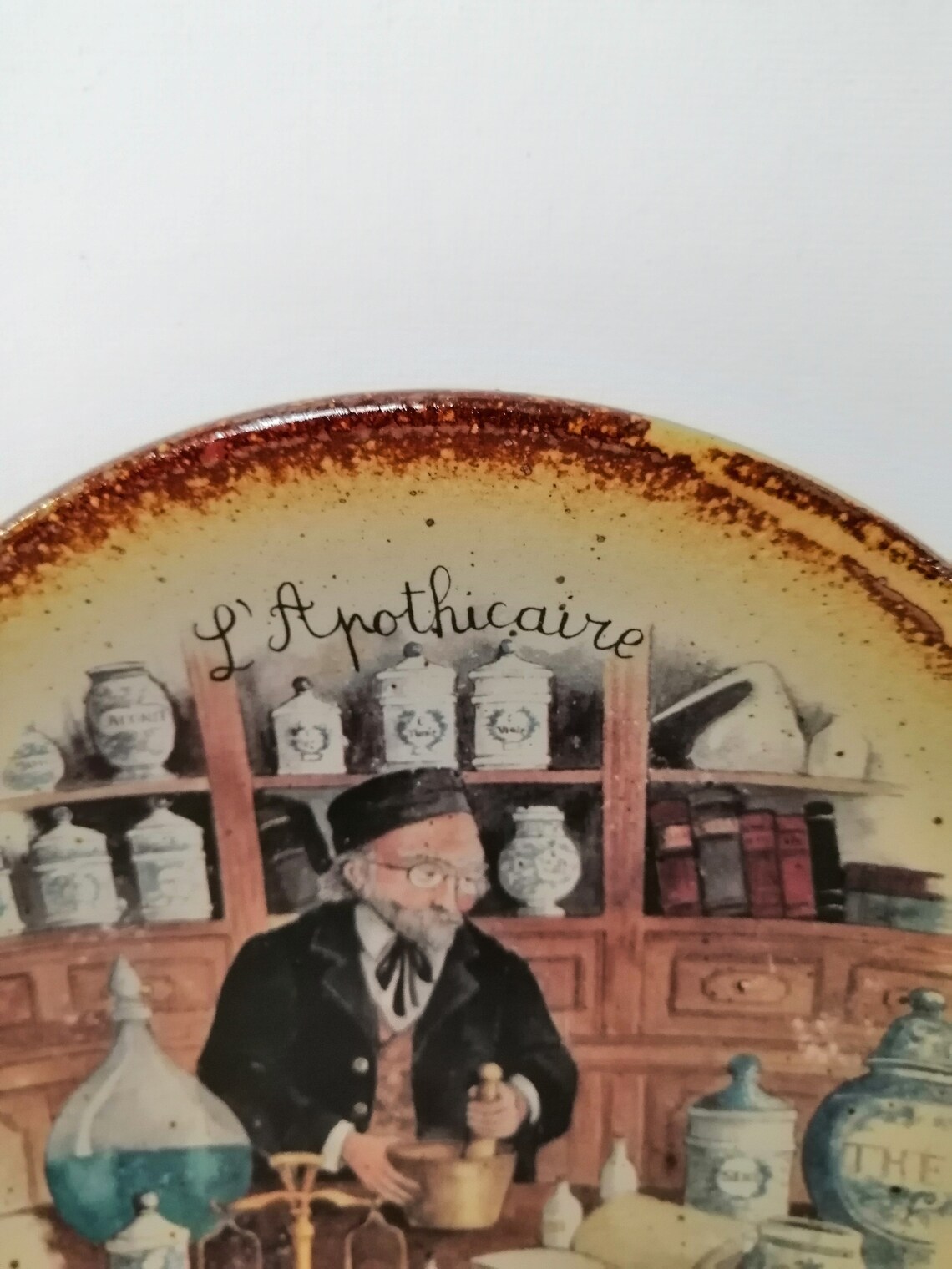 Vintage Earthenware Stoneware Pottery Glazed Plate Signed - Etsy