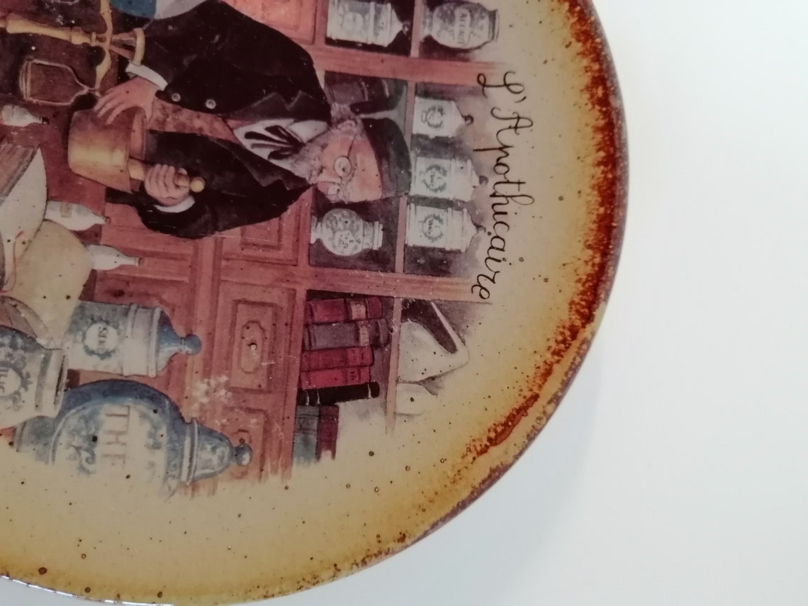 Vintage Earthenware Stoneware Pottery Glazed Plate Signed - Etsy