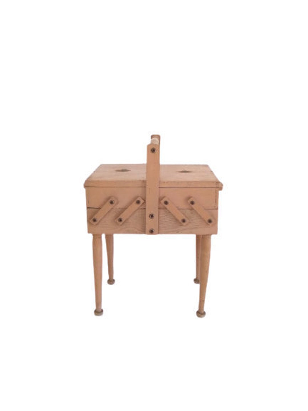 Vintage Sewing Box Wood Knitting Basket Box Jewellery Craft - Etsy