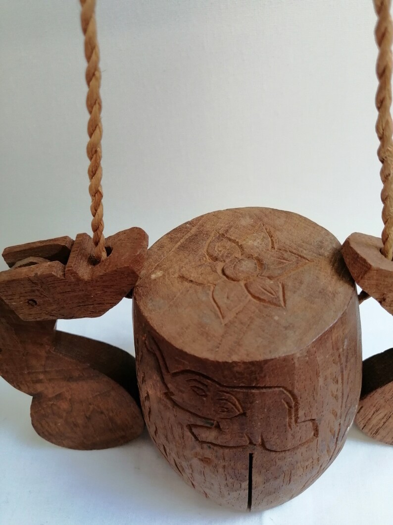 Vintage Wooden Camel Bell Chime Cow Bell Primitive Wooden Bell ...