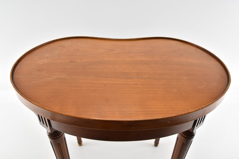 Vintage Wooden Small Kidney Shaped Table Bedroom Dressing Room Living ...