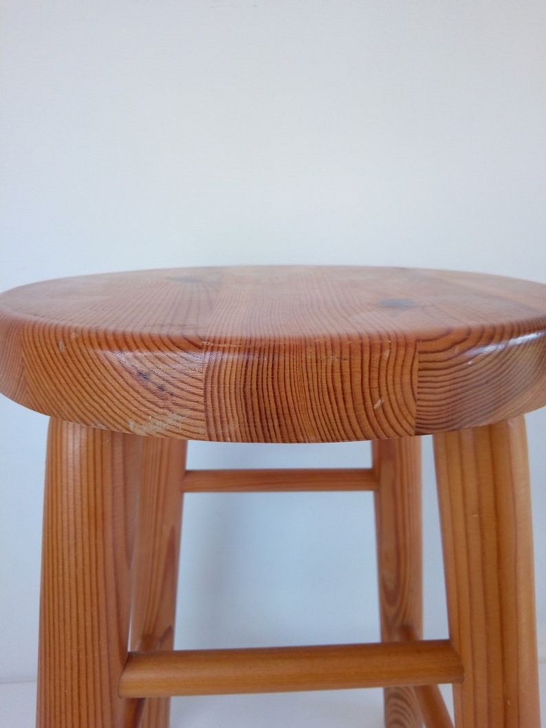 Vintage Wooden Stool Seat Pine Stool Plant Pot Stand Kids Seat - Etsy