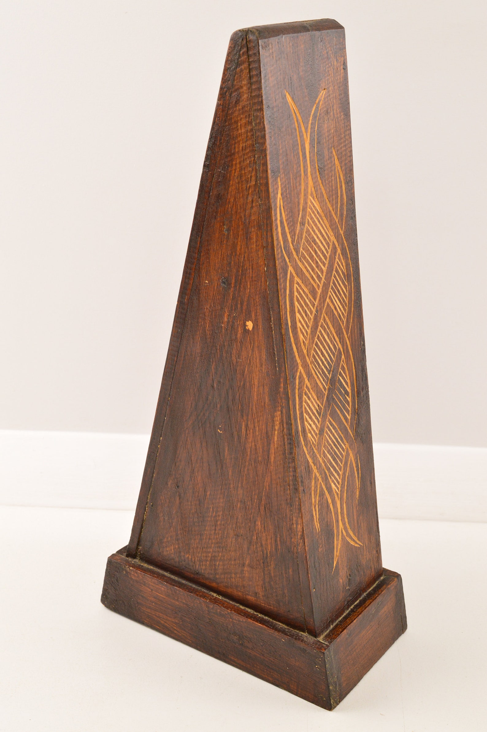 Vintage Wooden Carved Desktop Pyramid Chest of Drawers Cabinet | Etsy