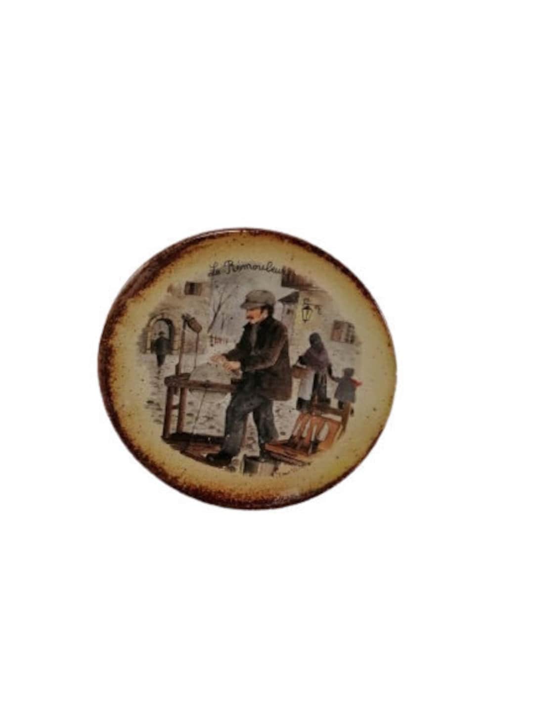 Vintage Earthenware Stoneware Pottery Glazed Plate Decorative Signed ...