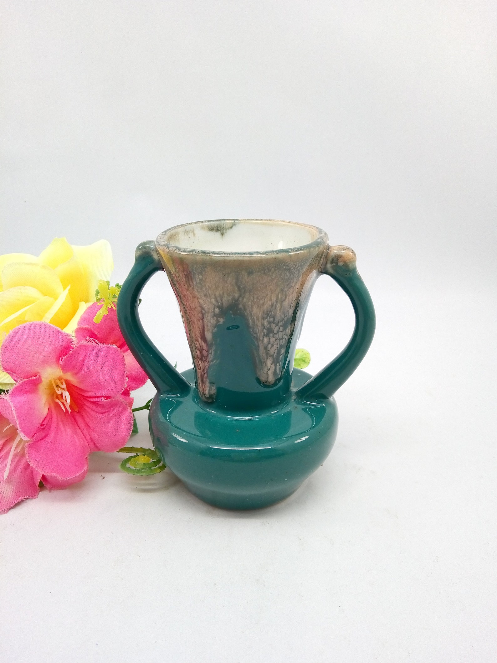 Vintage Mini Ceramic Vase Flower Display Shelf Display | Etsy