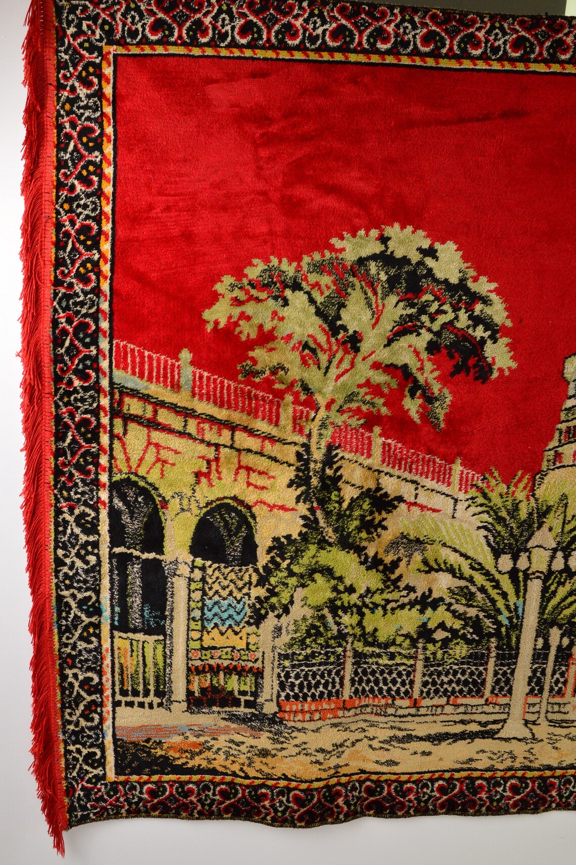 Vintage Oriental Mosque Islam Muslim Tapestry Rug Wall Hanging - Etsy