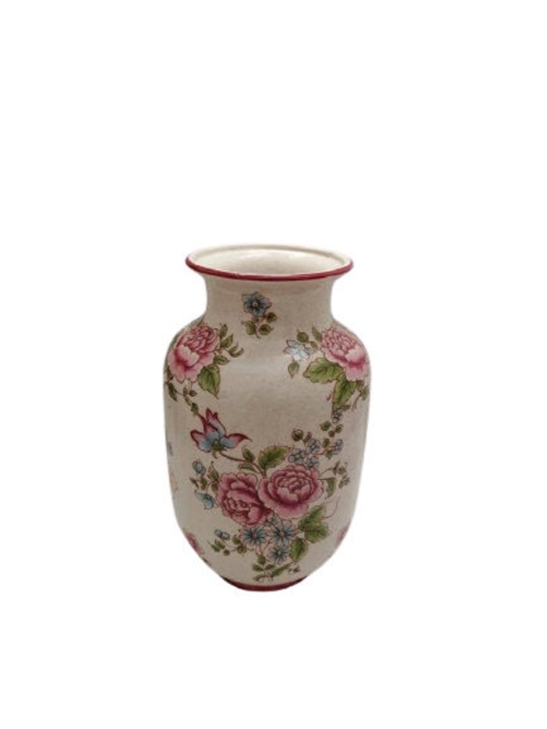 Vintage French Ceramic Large Vase RIP VIEUX STRASBOURG Flower Container ...