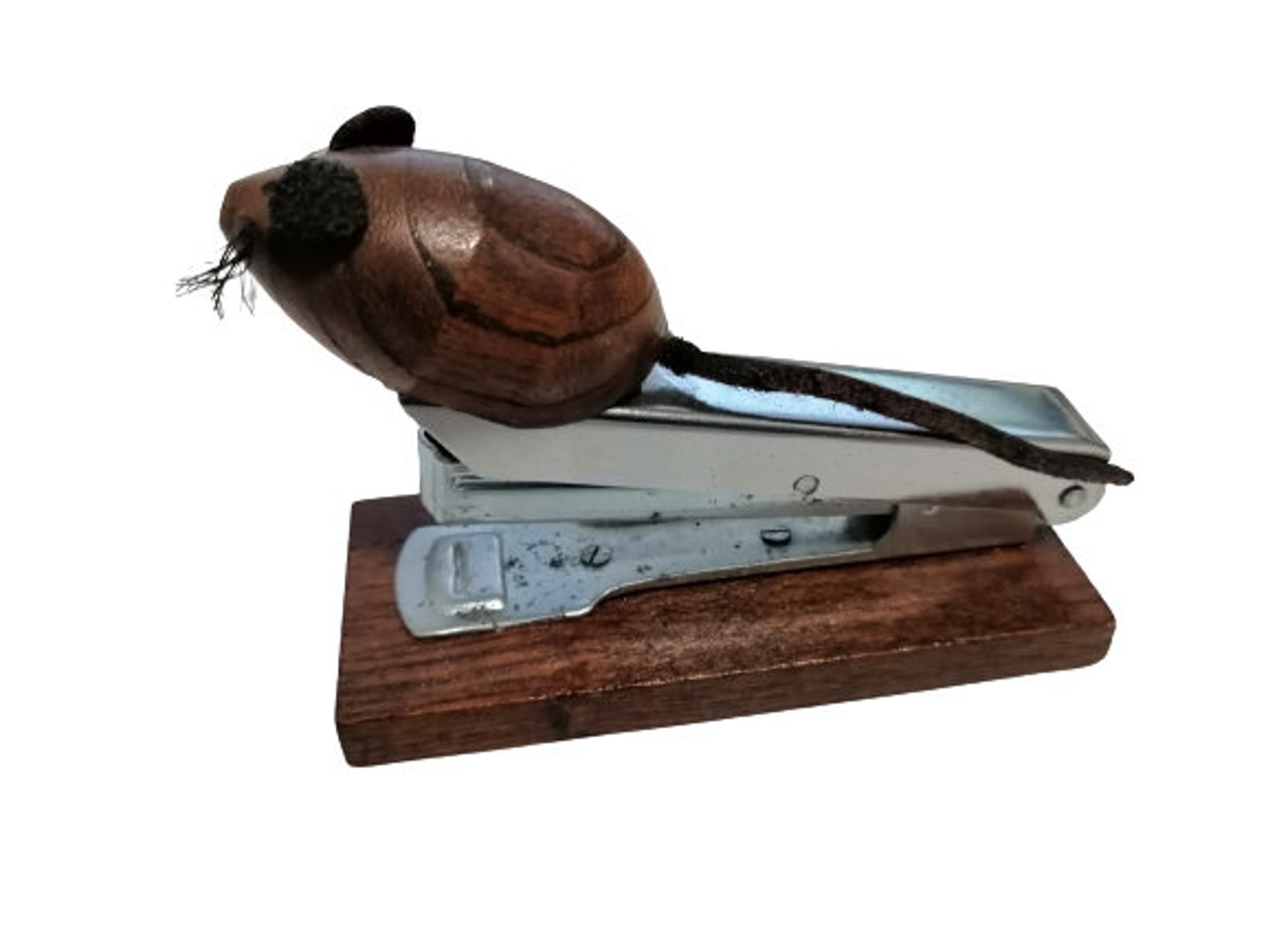 Vintage Wooden Mouse Stapler Hand Crafted Japan Mini Stapler - Etsy