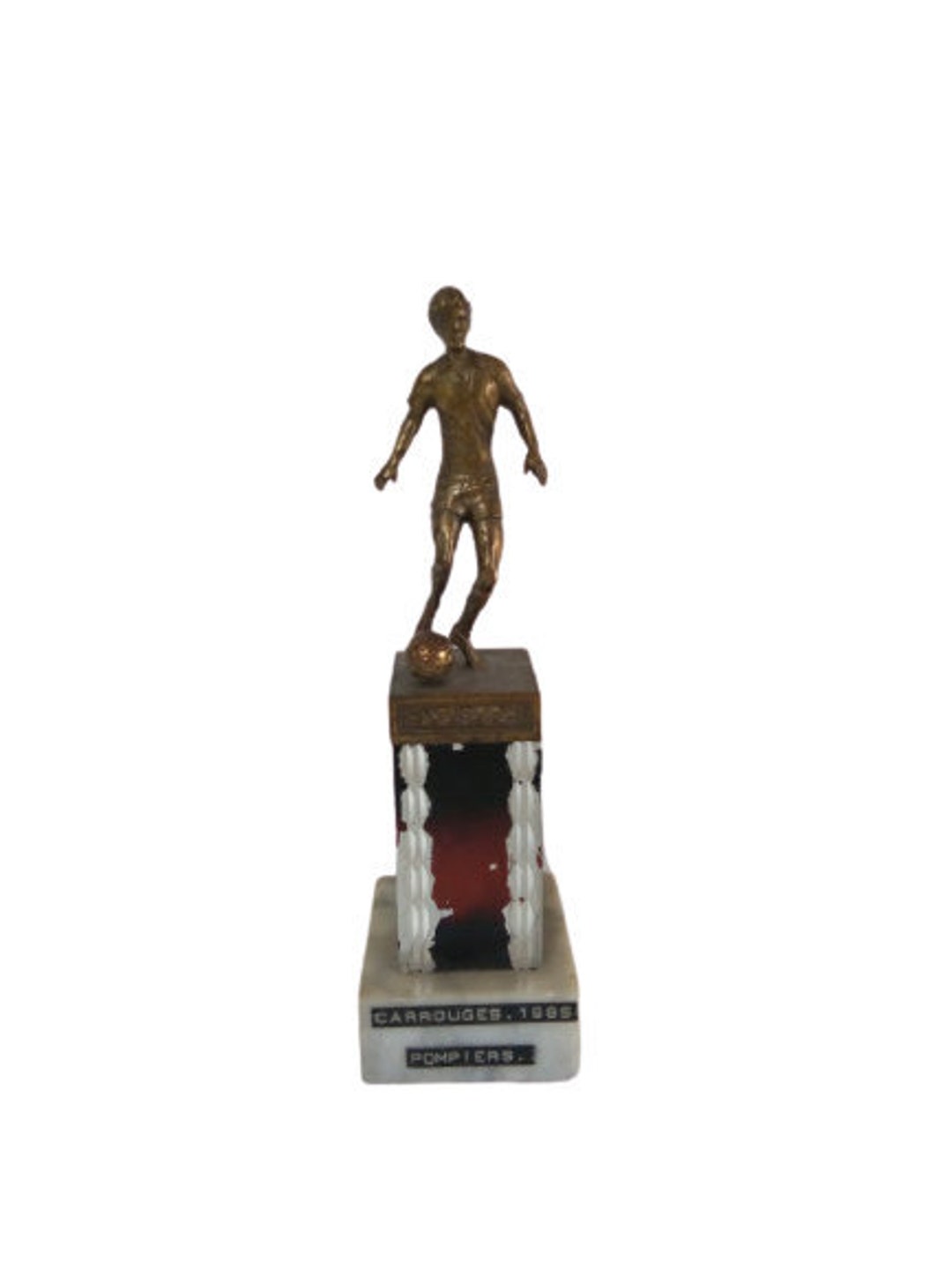 Vintage French Trophy Carrouges 1985 Pompiers Football Sport Games ...