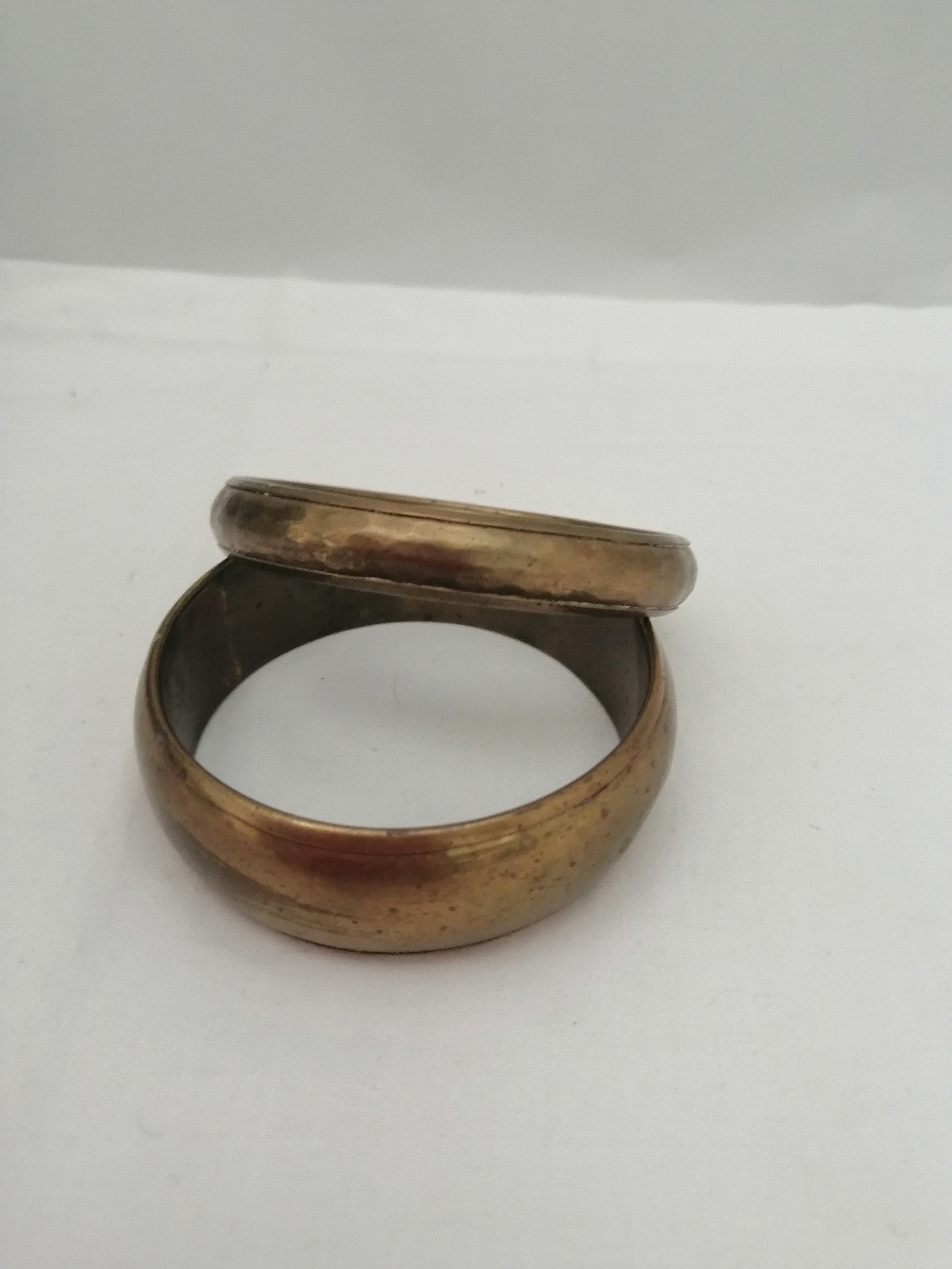 Vintage indio latón brazaletes 2 Vintage latón brazaletes | Etsy