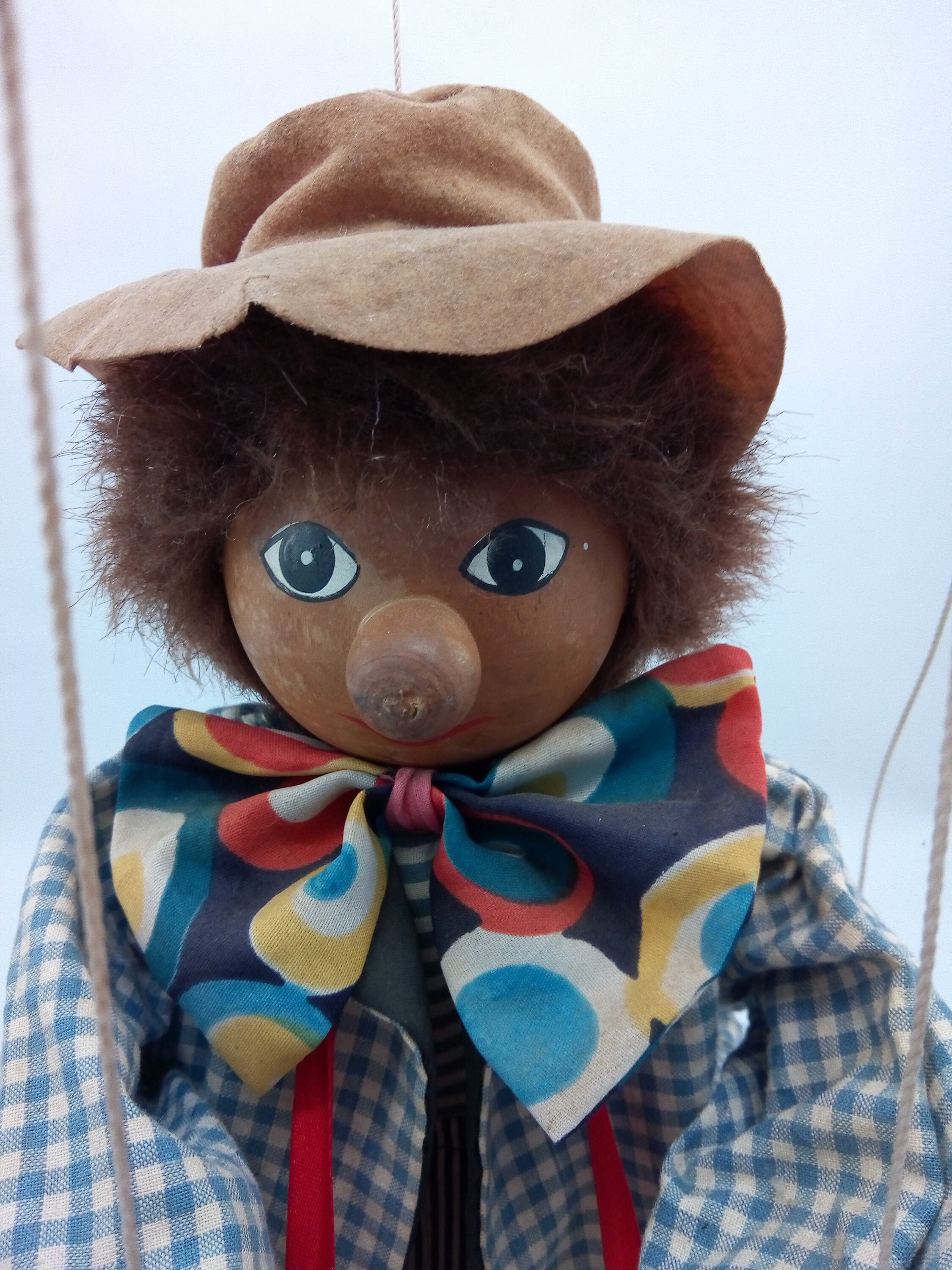 Vintage Wooden Puppet Vintage Wood Carving Marionette Old - Etsy