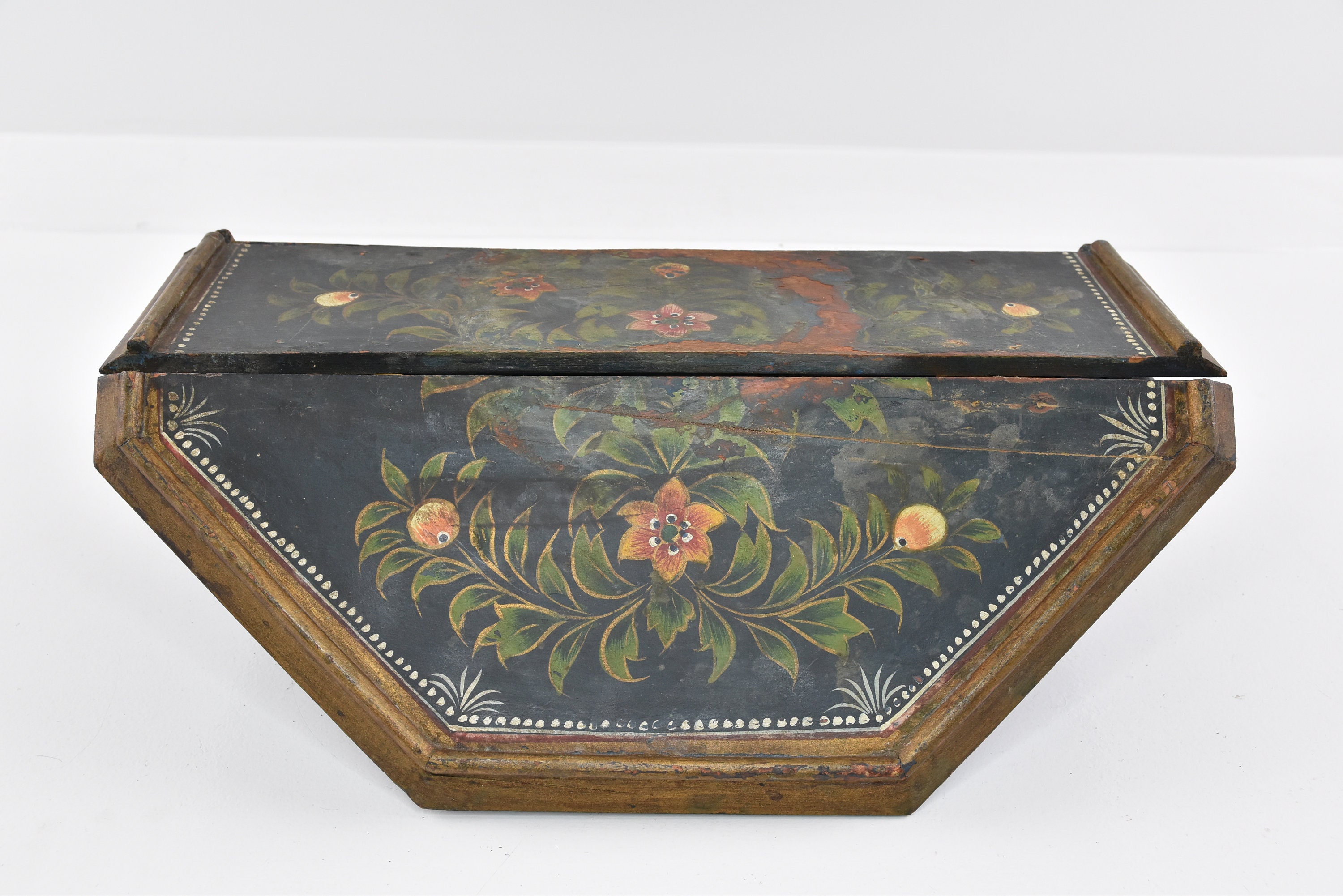 Vintage Beautiful Folding Wooden Hand Painted Tea Table | Etsy