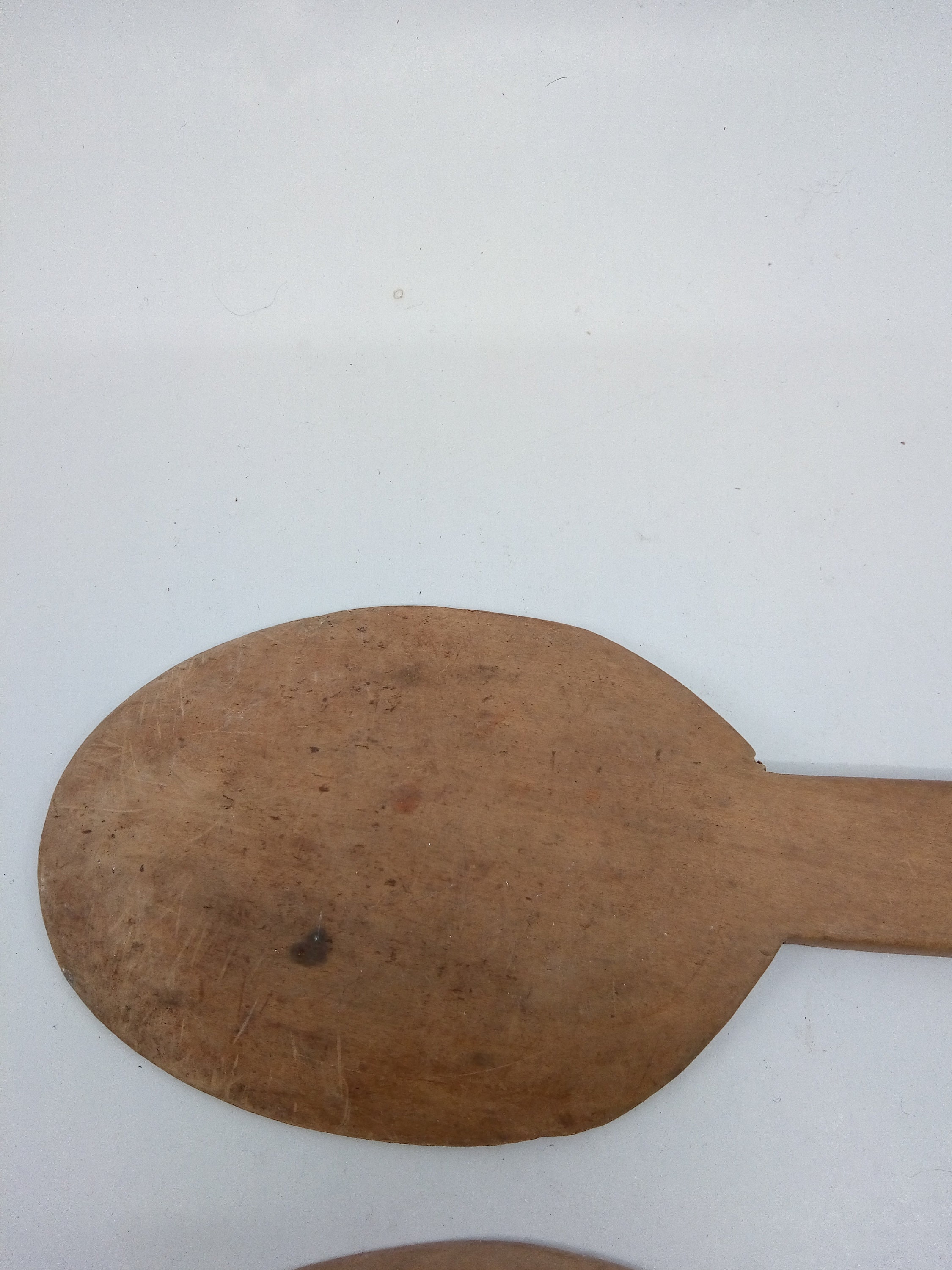 Vintage French Wooden Butter Spoon Flat Wooden Spoon Hand | Etsy