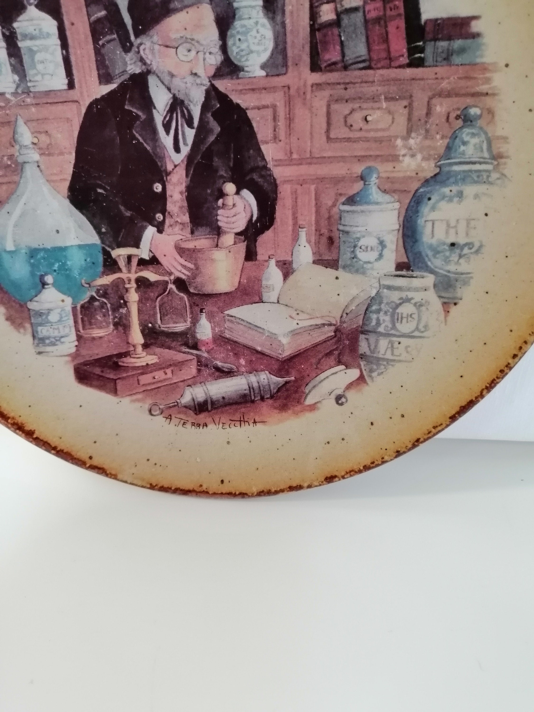 Vintage Earthenware Stoneware Pottery Glazed Plate Signed - Etsy