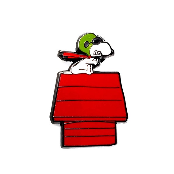 Red Baron Snoopy Enamel Pin - Etsy