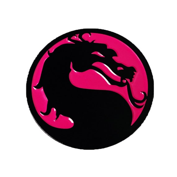 Pink Mortal Kombat Logo Pin Soft Enamel With Raised Metal 1.5 - Etsy