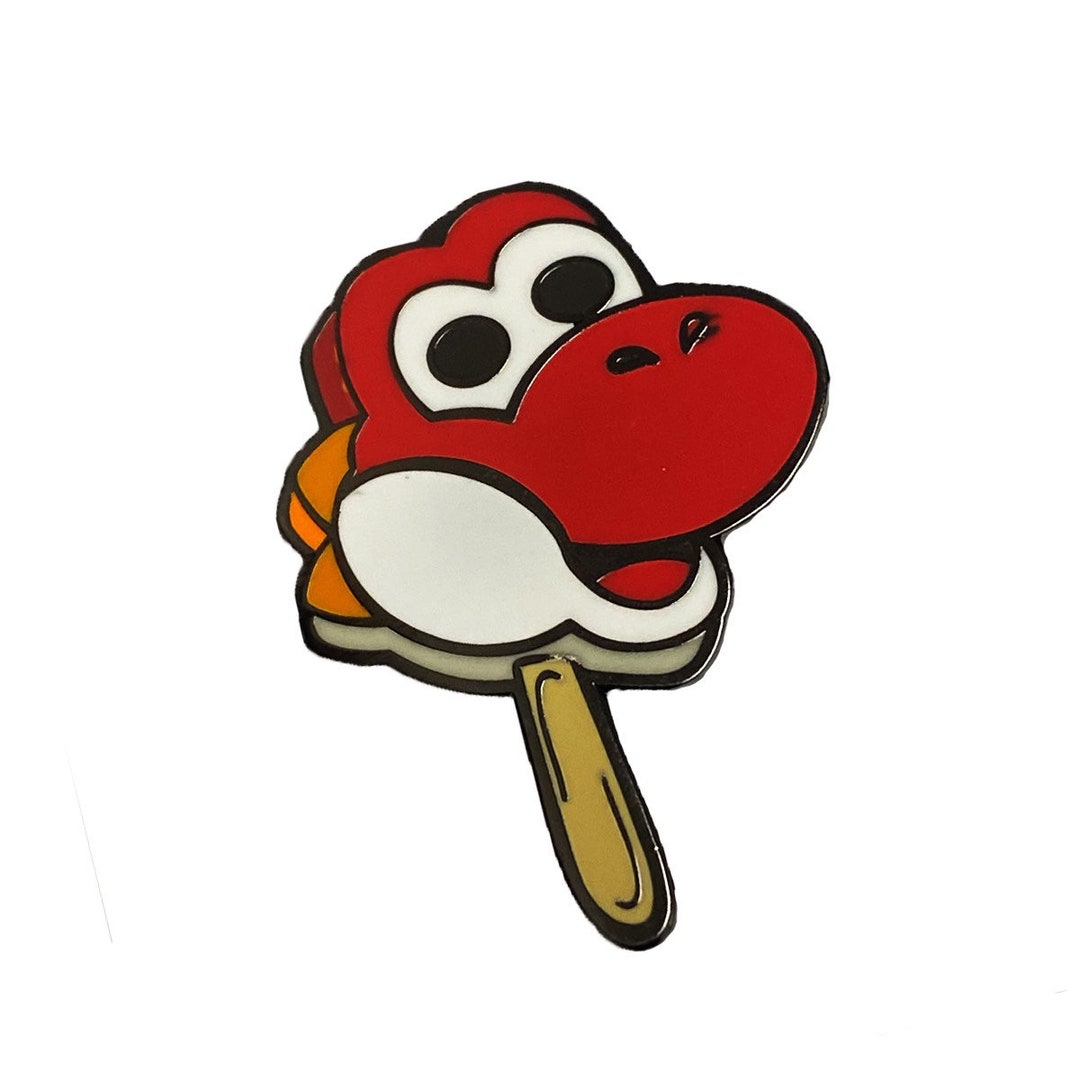 Yoshi Red Pop-artsicle Enamel Pin - Etsy