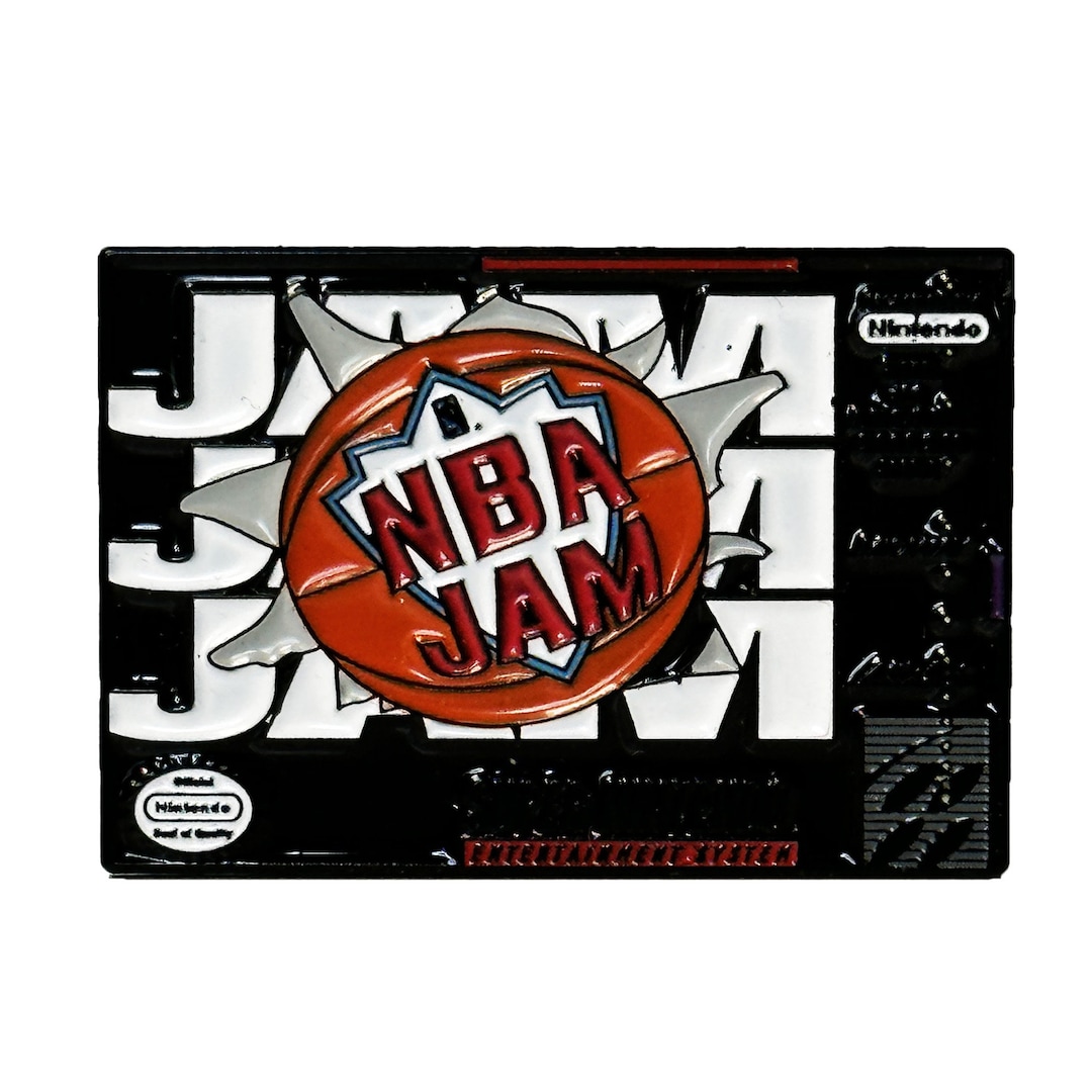 NBA JAM Nintendo SNES Cover Art Enamel Pin - Etsy