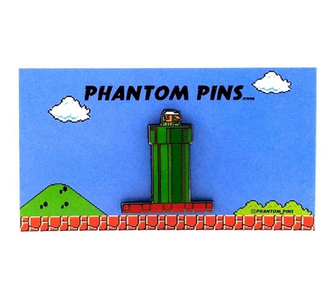 Luigi Pipe Warp Super Mario Bros NES Nintendo Enamel Pin 1.25 - Etsy