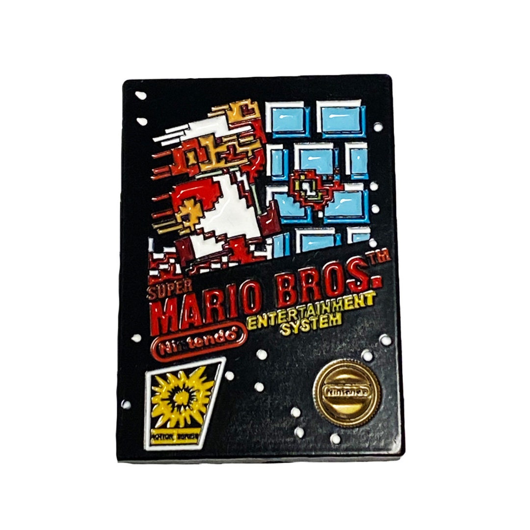 Super Mario Bros. 1 Nintendo NES Cover Art 1.25 Enamel Pin - Etsy