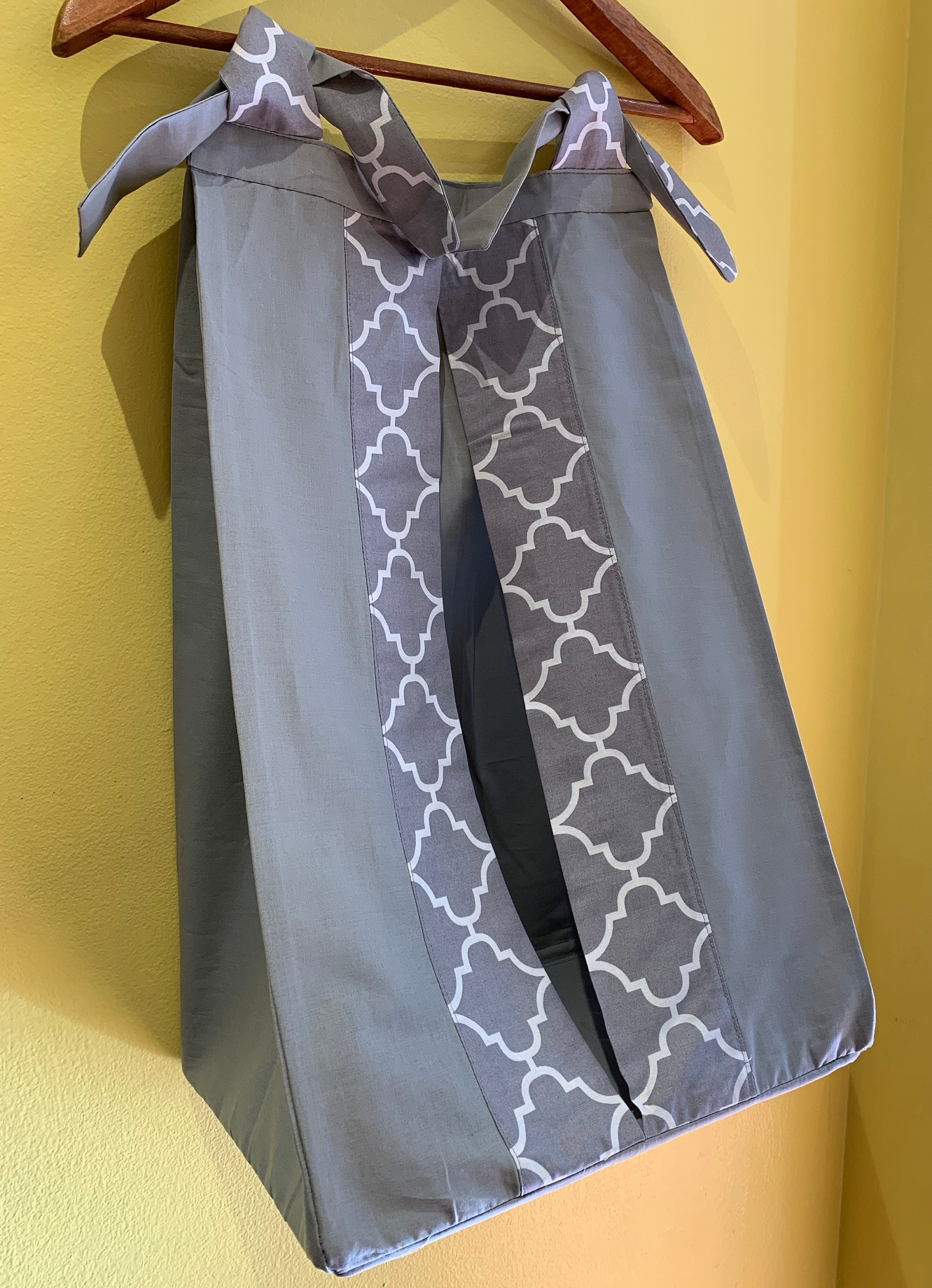 Diaper Stacker -nappy Stacker - Diaper Organizer --> Grey Quatrefoil ...