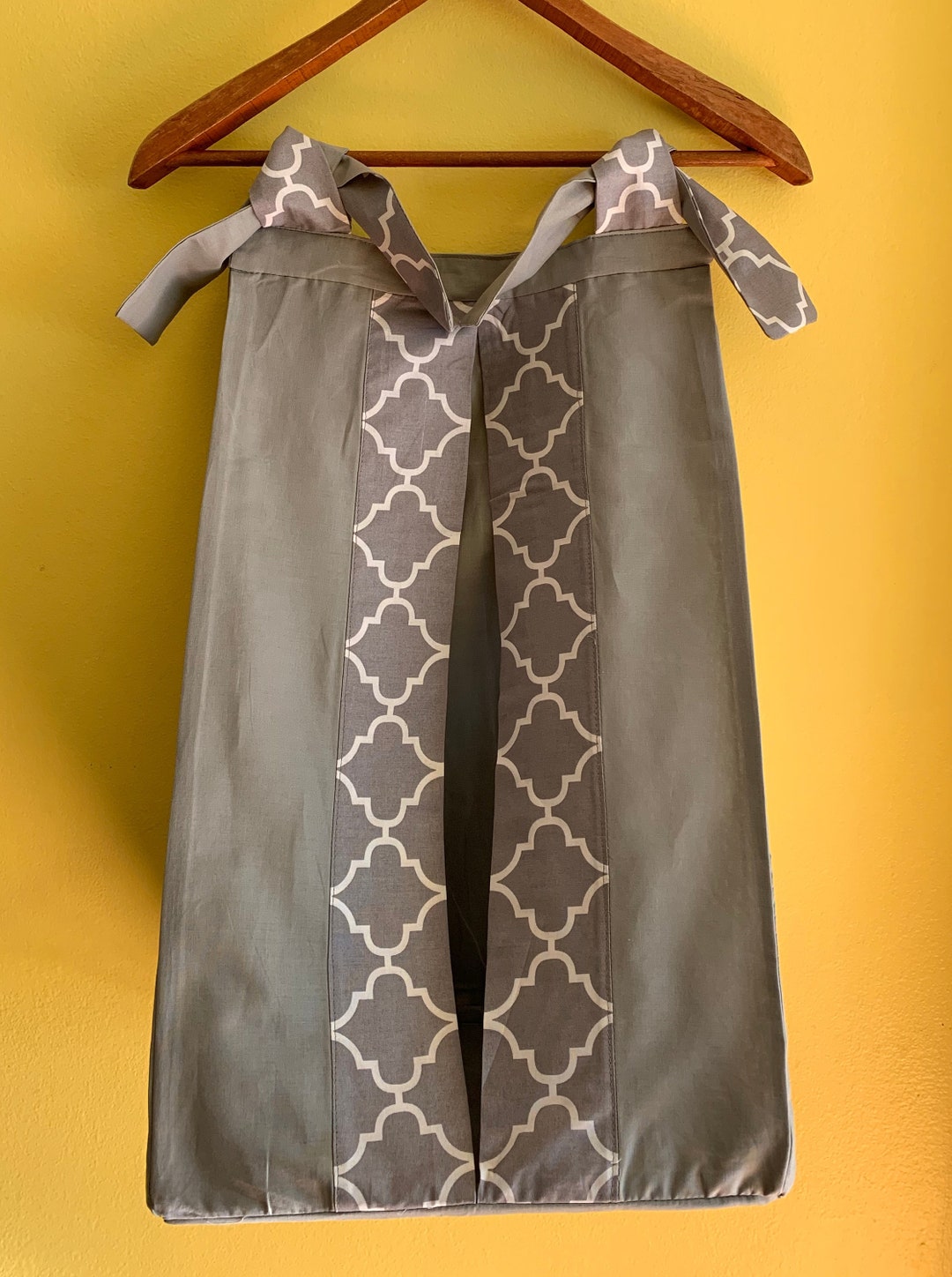 Diaper Stacker -nappy Stacker - Diaper Organizer --> Grey Quatrefoil ...