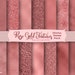 Rose Gold Textures Foil Digital Paper Gold Glitters Rose - Etsy