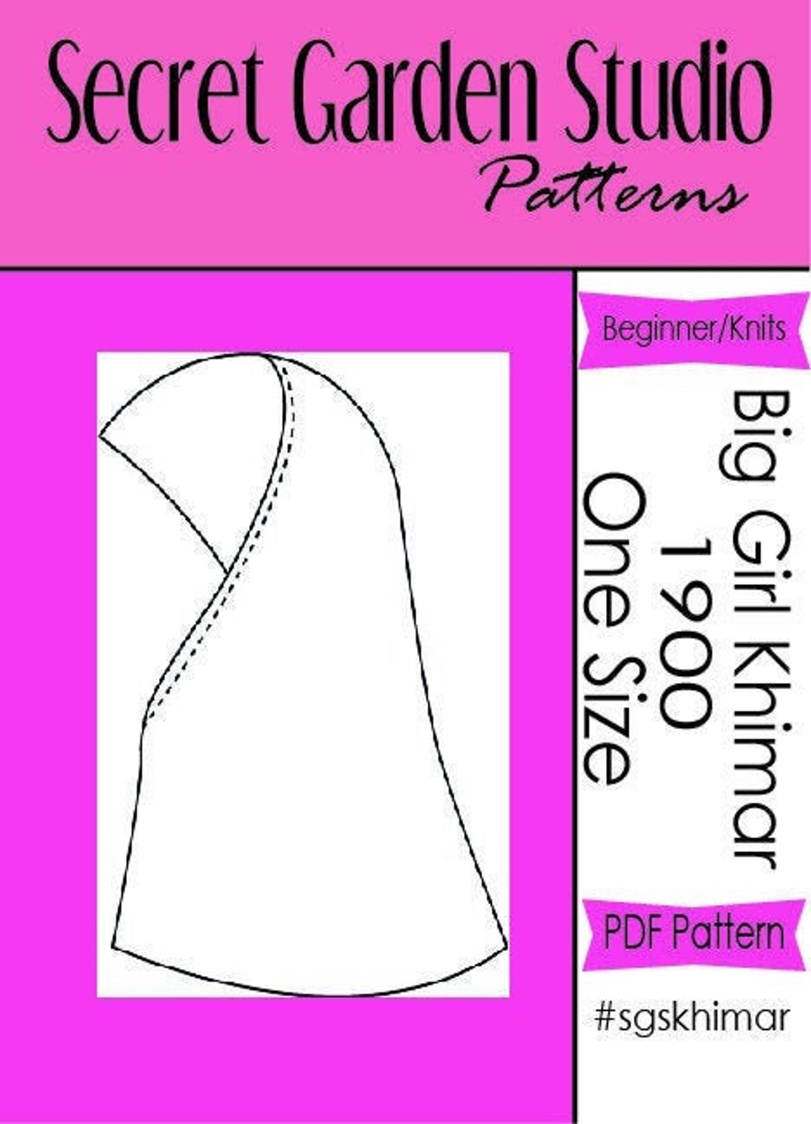 Girl's Hijab PDF Sewing Pattern - Etsy