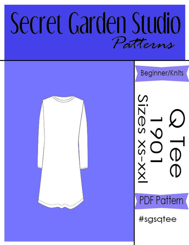 Women's Knit Tunic PDF Sewing Pattern - Etsy
