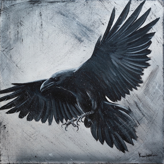 Flying Crow Art