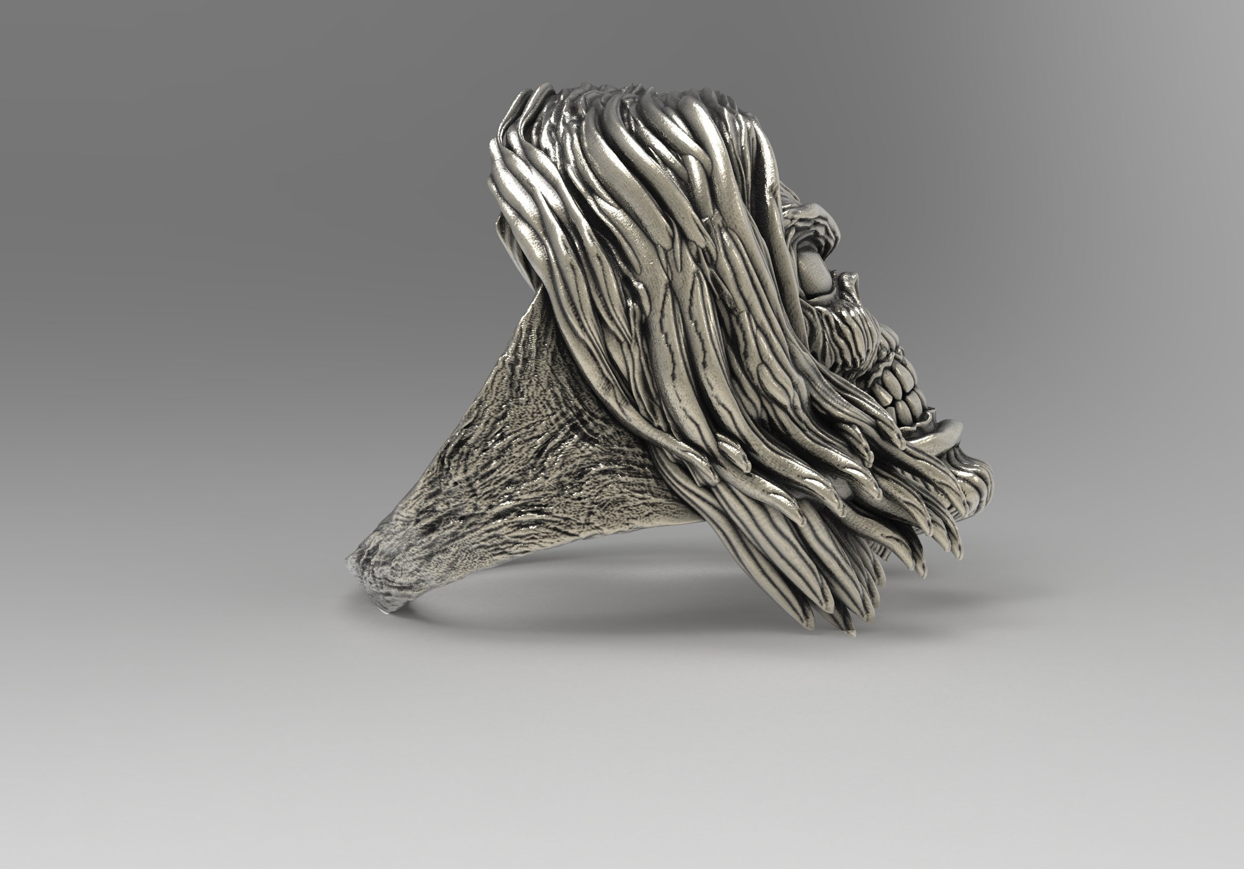 Sterling Silver Unique Design Iron Maiden the Killers Ring - Etsy