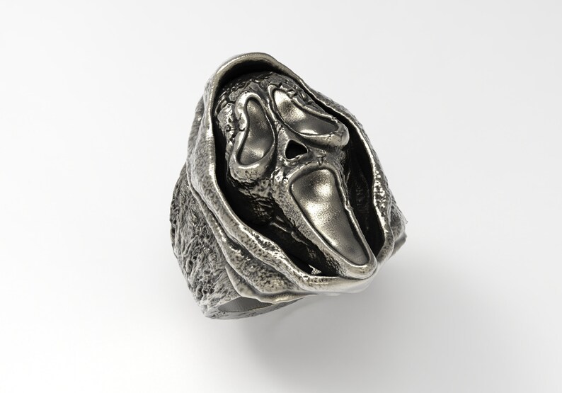 Scream Ghost Ring, Scary Movie Ring, Halloween Ghost Ring, Gothic Ring ...