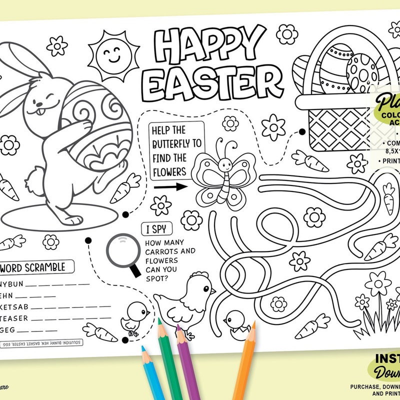 Easter Placemats - Etsy