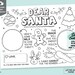 Santa Cookie Tray Placemat PRINTABLE Christmas Placemat for Kids Dear ...