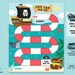 Printable Pirate Reward Chart Treasure Hunt Kids Behavior Chart Instant ...