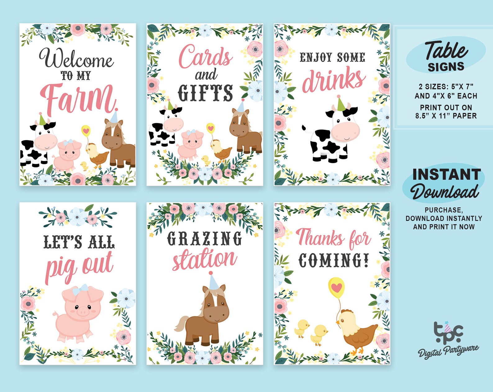 Banners & Signs Paper & Party Supplies Sanitizing Station Sign Farm ...