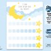Stay in Bed Reward Chart Printable Night Time Sticker Prize Chart Kids ...