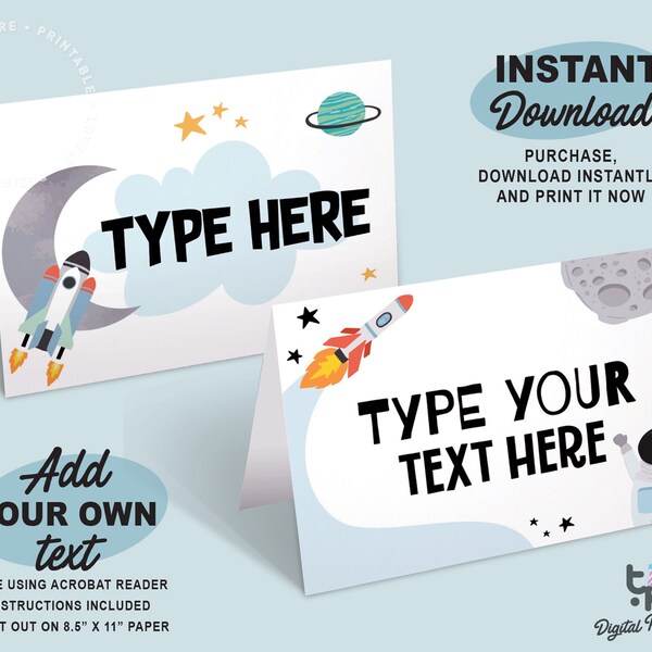 Outer Space Labels - Etsy