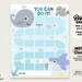 Under the Sea Reward Chart Printable Sea Animals Behavior Chart Daily ...