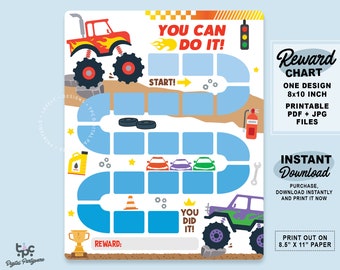 Kids Reward Chart Potty Training Chart Chore Chart for - Etsy