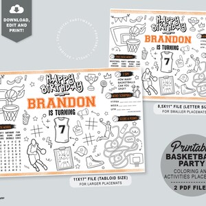 Editable Basketball Birthday Party | Sports Theme Birthday Party | Kids ...