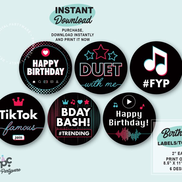 Tik Tok Party Favors - Etsy