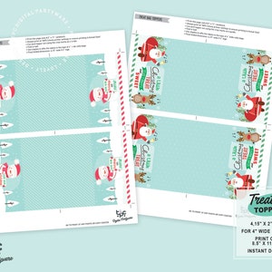 Christmas Treat Bag Toppers Printable Christmas Cookie Tag Holiday Tag ...