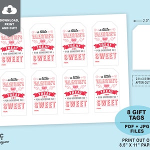 Printable Valentines Day Treat Tags | Valentines Candy Tag Template ...