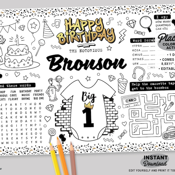 Notorious One Birthday Decor - Etsy